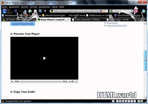 Html Tutorial Video In Eine Webseite Einbinden Deutsch Youtube