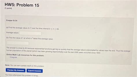 solved a find the average value of et over the time