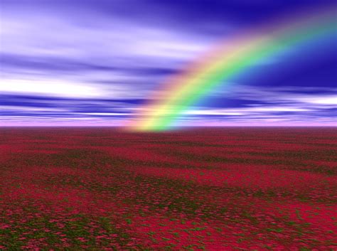 Free Illustration Rainbow Colors Landscape Sky Free Image On