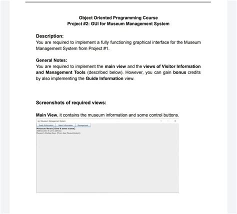 Object Oriented Programming Course Project 2 Gui