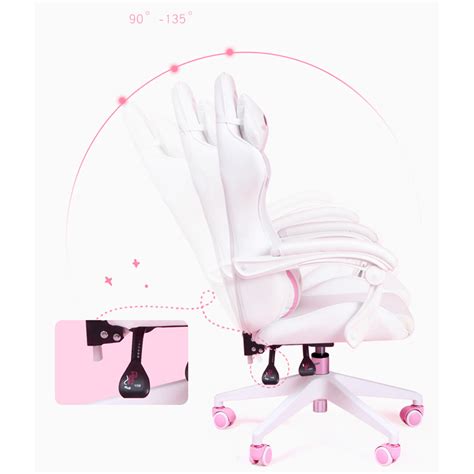 90 130 ° เก้าอี้เกมมิ่งน่ารัก ปรับได้ เก้าอี้หัดนั่ง เก้าอี้เกม เก้าอี้เกมเมอร์ เก้าอี้เกมมิ่งสี