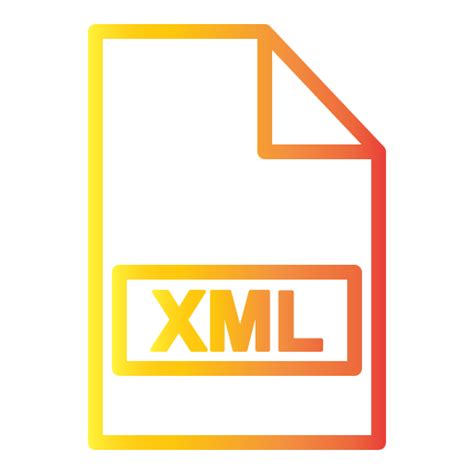 Xml File Generic Gradient Icon