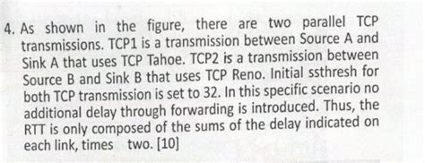 As Shown In The Figure There Are Two Parallel Tcp