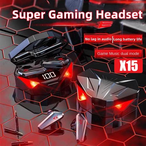 X Tws Wireless Earbuds Bluetooth Earphones For Gaming Headset Noise Cancelling Hifi Bass With