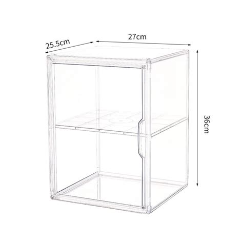 X Starry 3 Tiers Display Box Case Dustproof Collapsible Stackable