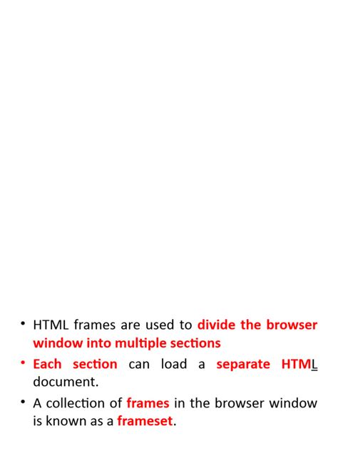 Frames Pdf Html Element Html