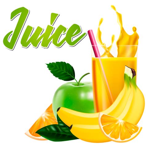 A Real Glass Of Juice With Fruit And A Splash Uice Orange Fruit Png And Vector With