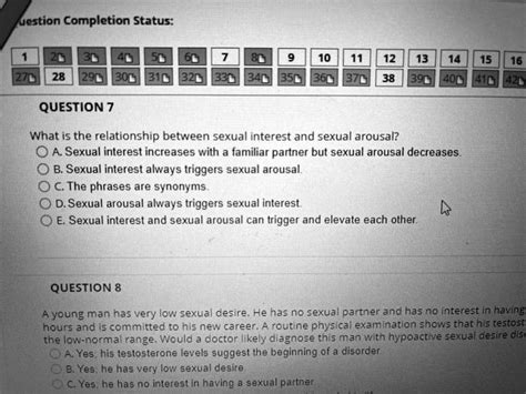 Question Completion Status