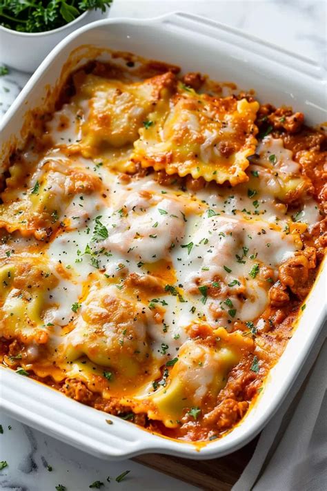 Easy Baked Ravioli Casserole