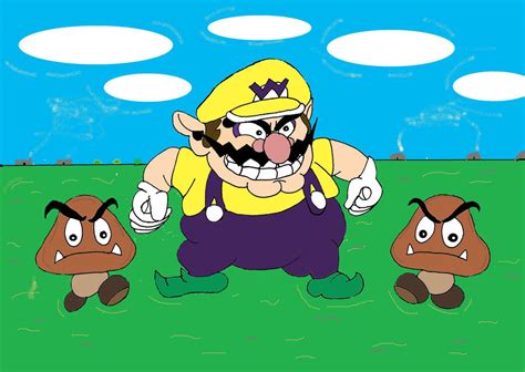 Wario With Goombas By Heavyrock On Deviantart
