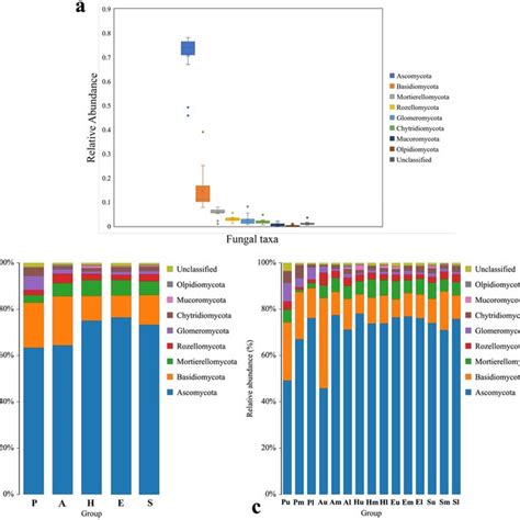 A The Relative Abundance Of Major Functional Groups B Species