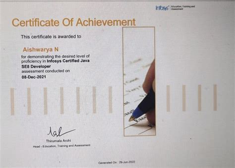 Aishwarya N On Linkedin Java Se8 Developer