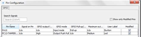 Stm32f103 Microcontroller Led Onoff Control With Push Button As Input