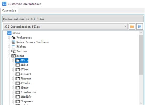 ★how To Customize The Menu Bar In Zwcad Technical Knowledge Base En Confluence