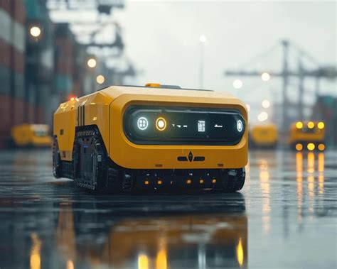 Revolutionizing Logistics Cargo Handling Robots Streamlining Operations In A Modern Port