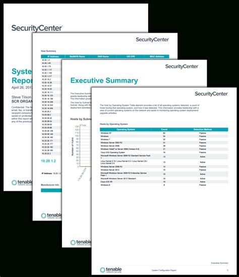 System Configuration Report Sc Report Template Tenable® Within
