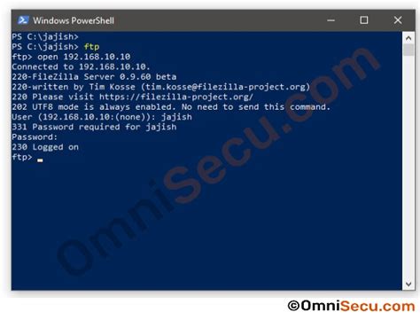 How To Login To A Ftp Server Using Windows Command Line Ftp Client