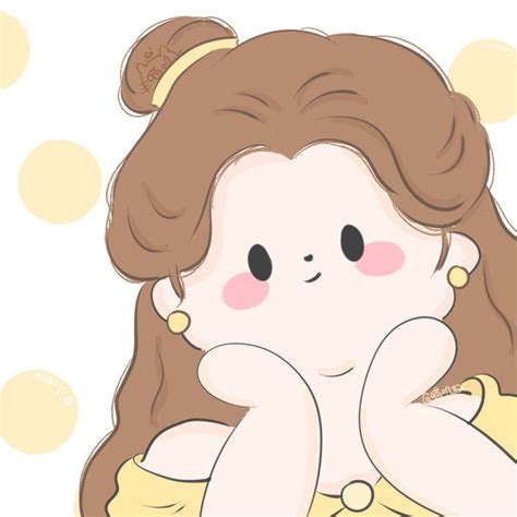 可爱的胖胖公主卡通女生头像大全 2 配图网