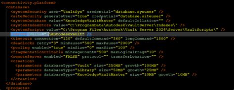 how to find out the sql instance used by vault