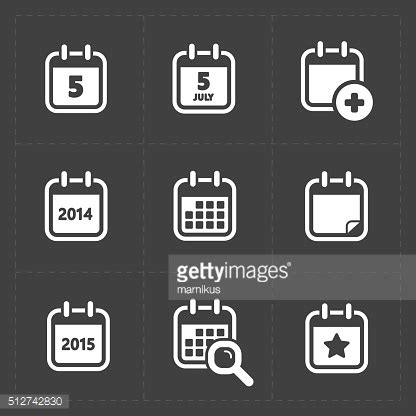 Vector White Calendar Icons Stock Vector Royalty Free Freeimages