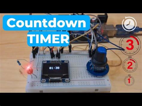 Arduino Oled Countdown Timer With Led Using Visual Programming By Arduinoprojects Boian Mitov