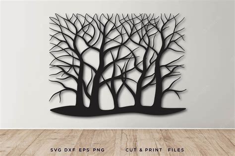 Wall Tree Art Forest SVG Wall Panel Graphic By Dooart Creative Fabrica