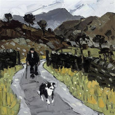Kyffin Williams Farmer Blaen Nantmor Landscape Art Kyffin Williams