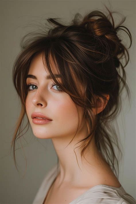 13 Creative Updo Hairstyles With Bangs For A Unique Look Hair Styles