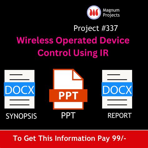 Wireless Operated Device Control Using Ir Projects For Final Year