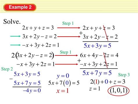 Ppt 1 6 Solving Linear Systems In Three Variables Powerpoint Presentation Id 4117311