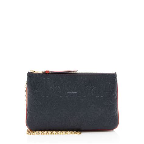 Louis Vuitton Monogram Empreinte Double Zip Pochette