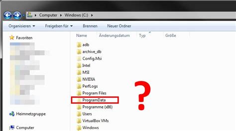 ProgramData Was ist das Löschen