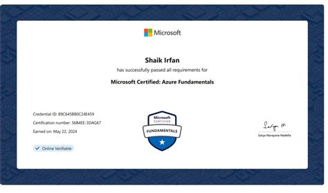 Shaik Irfan On Linkedin Azure Microsoft Certification