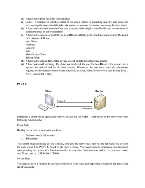 Solved Inventory Control Part 1 In This Project You Will