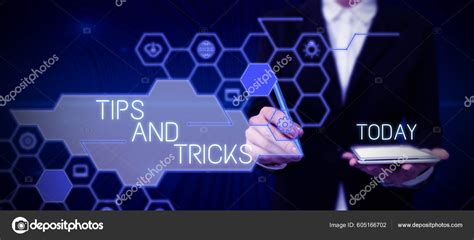 Conceptual Display Tips Tricks Word Written Steps Life Hacks Handy