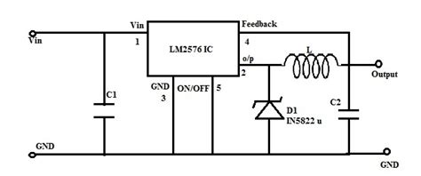 Step Down Voltage Regulator Lm2576 Pinout Datasheet And Circuits