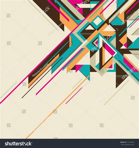 Angular Abstract Background Vector Illustration Stock Vector Royalty
