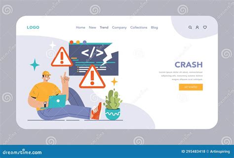 Software Testing Web Banner Or Landing Page Code Testing Stock Vector Illustration Of Coding