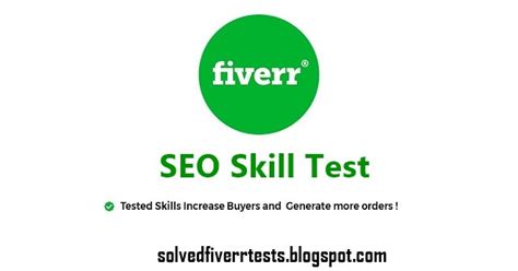 Fiverr Seo Skill Test Answers 2023 [latest Updated January 2023]