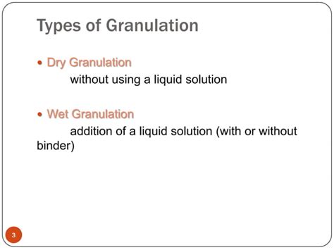 Granulation Process And Types Of Granulators