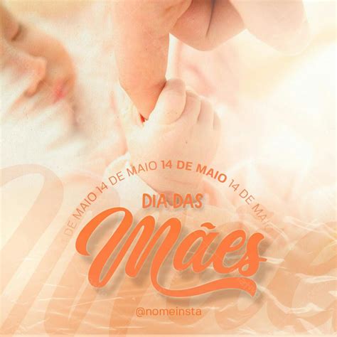14 De Maio Dia Das Mães Frase Social Media Psd Editável Download