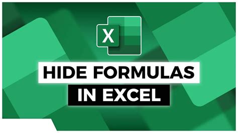 How To Hide Formulas In Excel