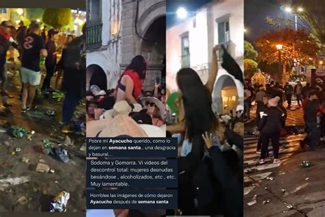 Ayacucho 사용자는 쓰레기로 가득 찬 메인 광장을 볼 때 성가심을 나타냅니다 Infobae
