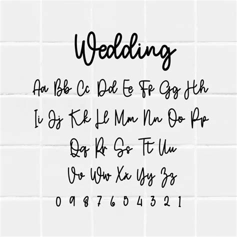Wedding Font Invite Font Wedding Calligraphy Font Wedding Cursive