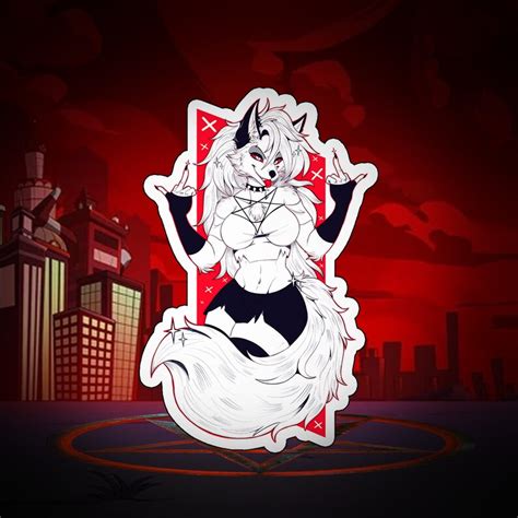 Helluva Boss Sexy Loona Vinyl Stickers Holographic Decal Loona Etsy