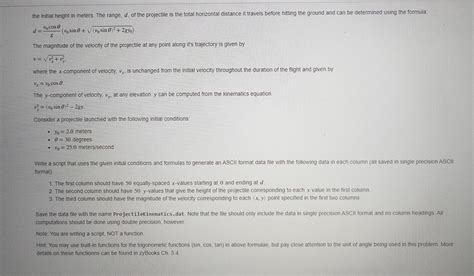 solved consider the motion of an object modeled with ideal