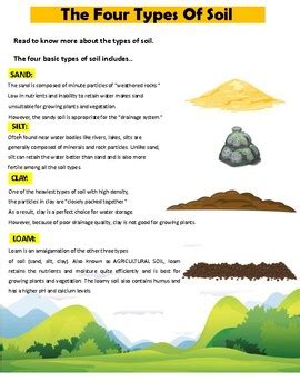 Types Of Soil NO PREP Review Worksheets By The Worksheets Hub