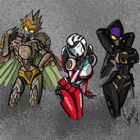 Airazor Arcee And Nightbird From Rotb By Joaquinthatboi On Deviantart
