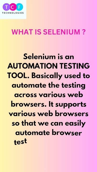 What Is Seleniumseleniumautomation Youtube
