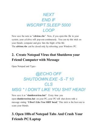 Tricks To Hack Notepad DOCX Antivirus Software Computer Software And Applications
